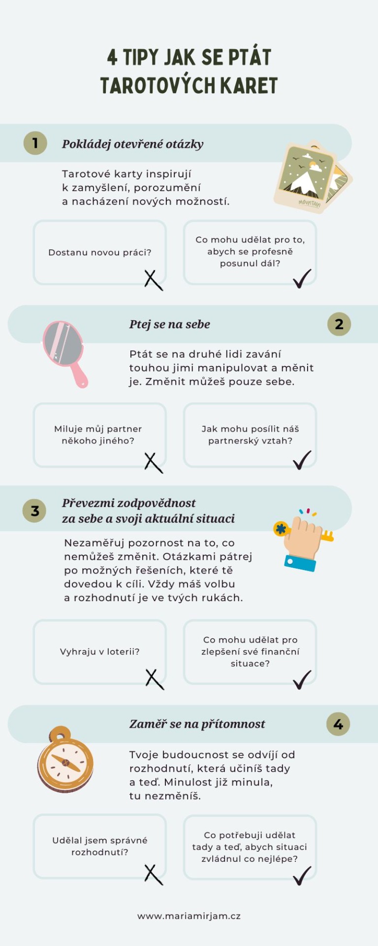 4 tipy jak se ptát tarotu